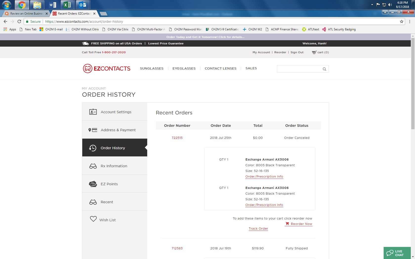 EZContacts Reviews - 246,744 Reviews of Ezcontacts.com | Sitejabber