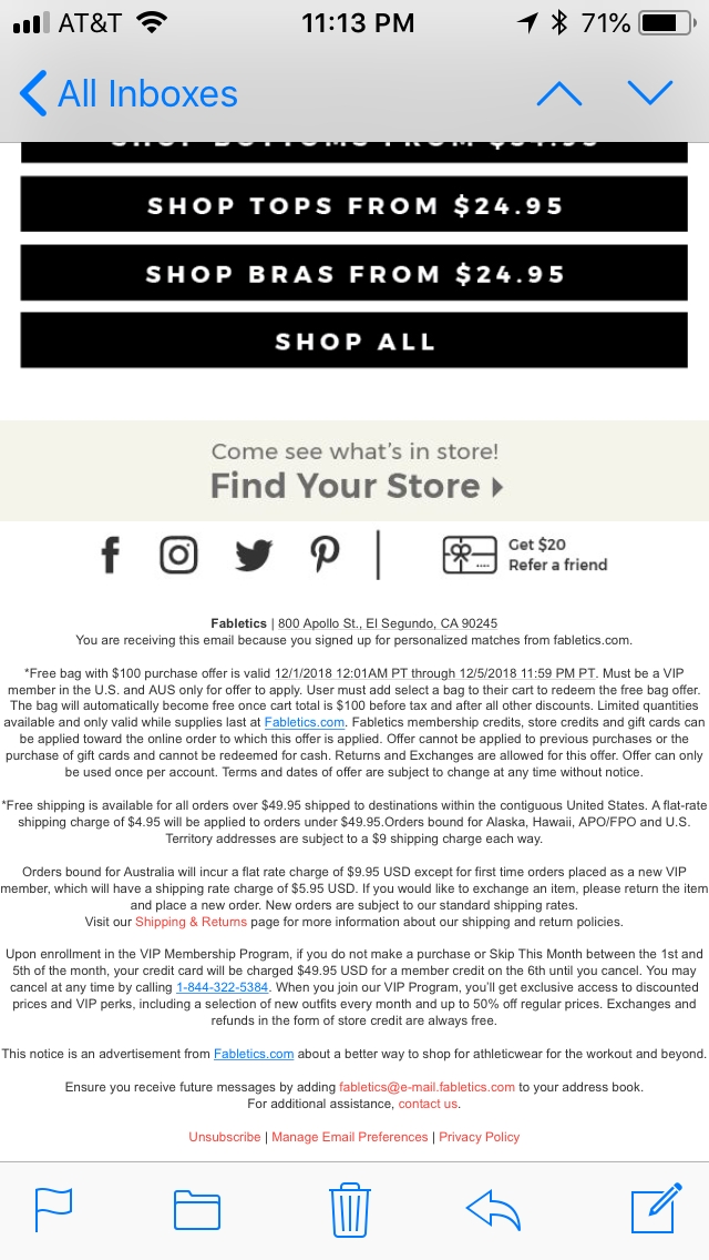 Fabletics Reviews - 1,356 Reviews of Fabletics.com | Sitejabber