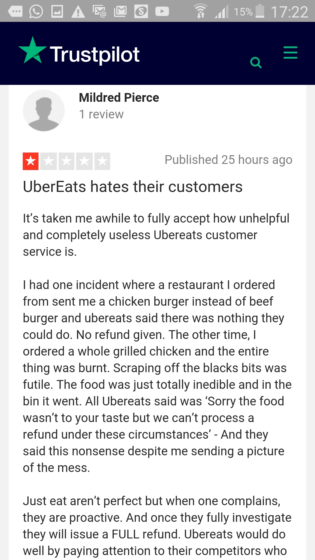 Uber Eats Reviews - 9 Reviews of Ubereats.com | Sitejabber