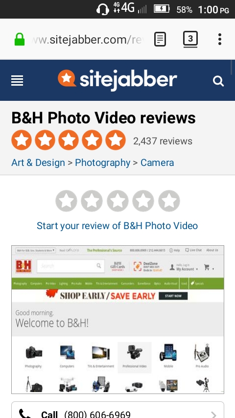 B&H Photo Video Reviews - 2,602 Reviews of Bhphotovideo.com | Sitejabber
