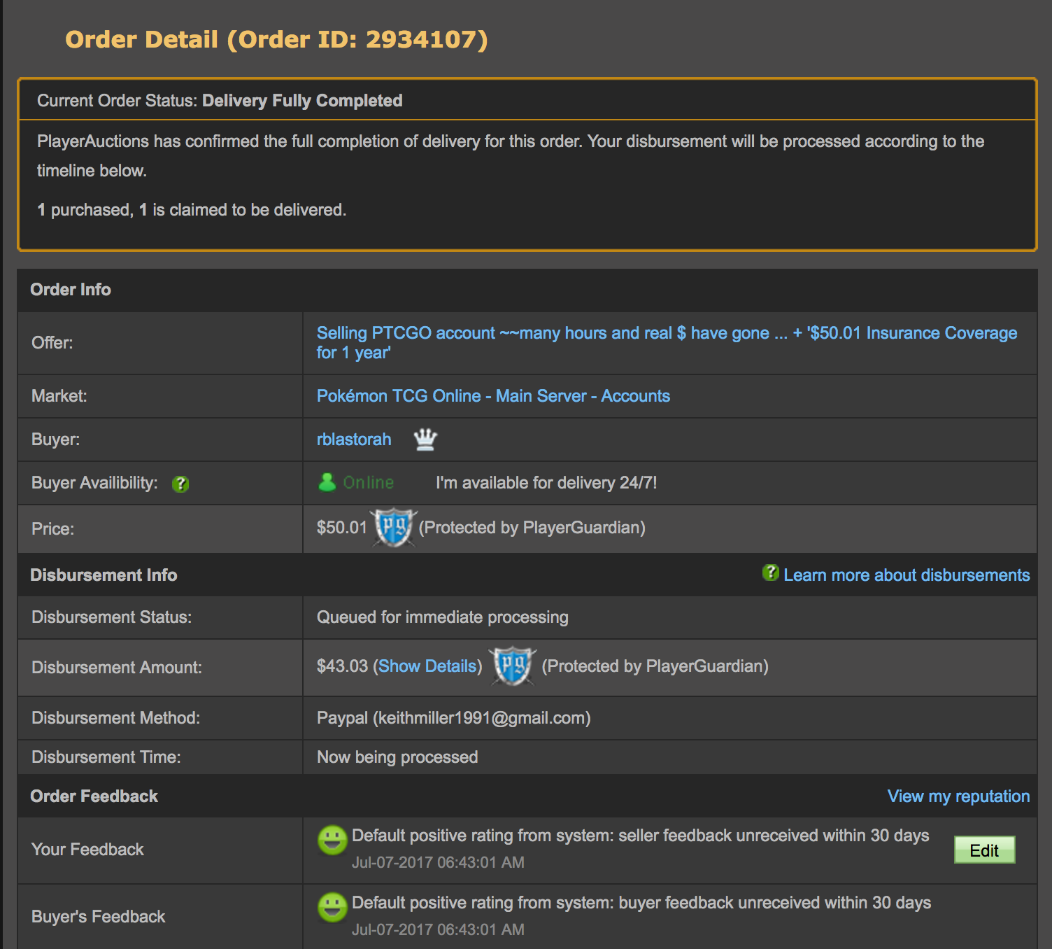 PlayerAuctions Reviews - 1,273 Reviews of Playerauctions.com | Sitejabber