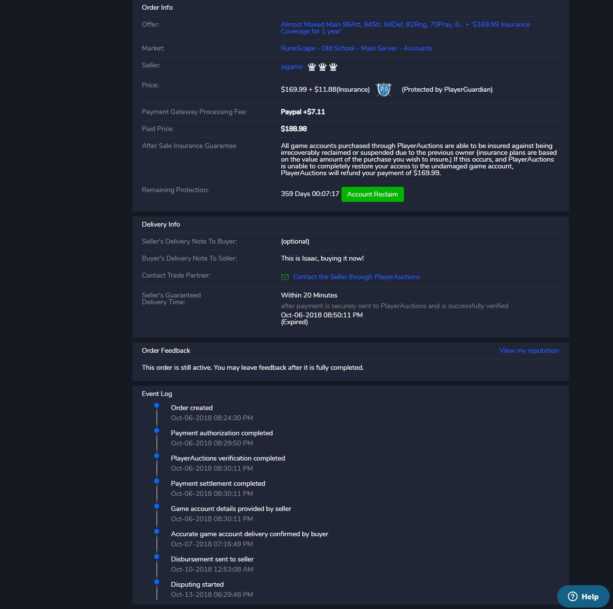 PlayerAuctions Reviews - 1,273 Reviews of Playerauctions.com | Sitejabber