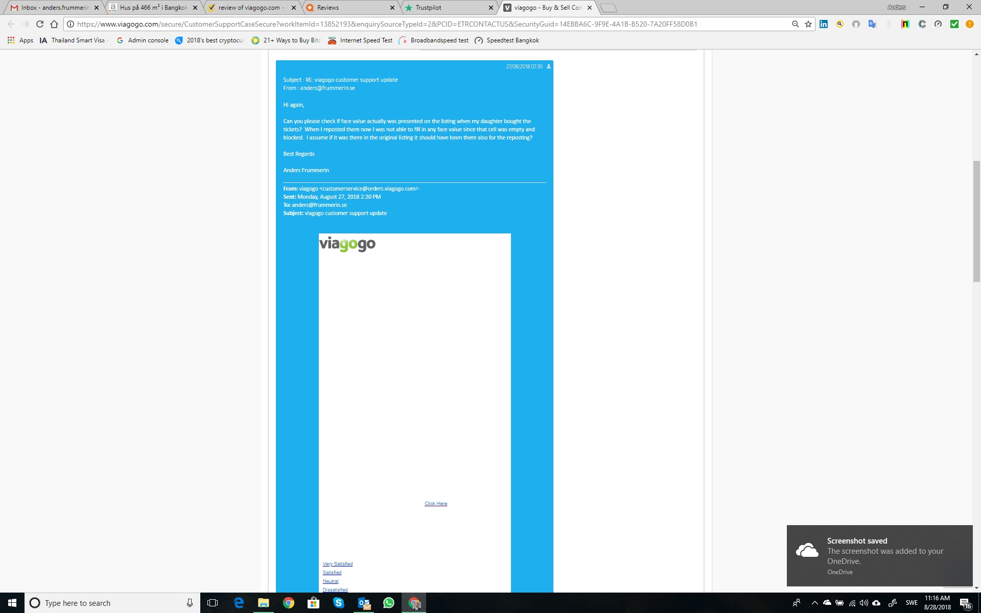 Viagogo.com Reviews - 1,570 Reviews of Viagogo.com | Sitejabber