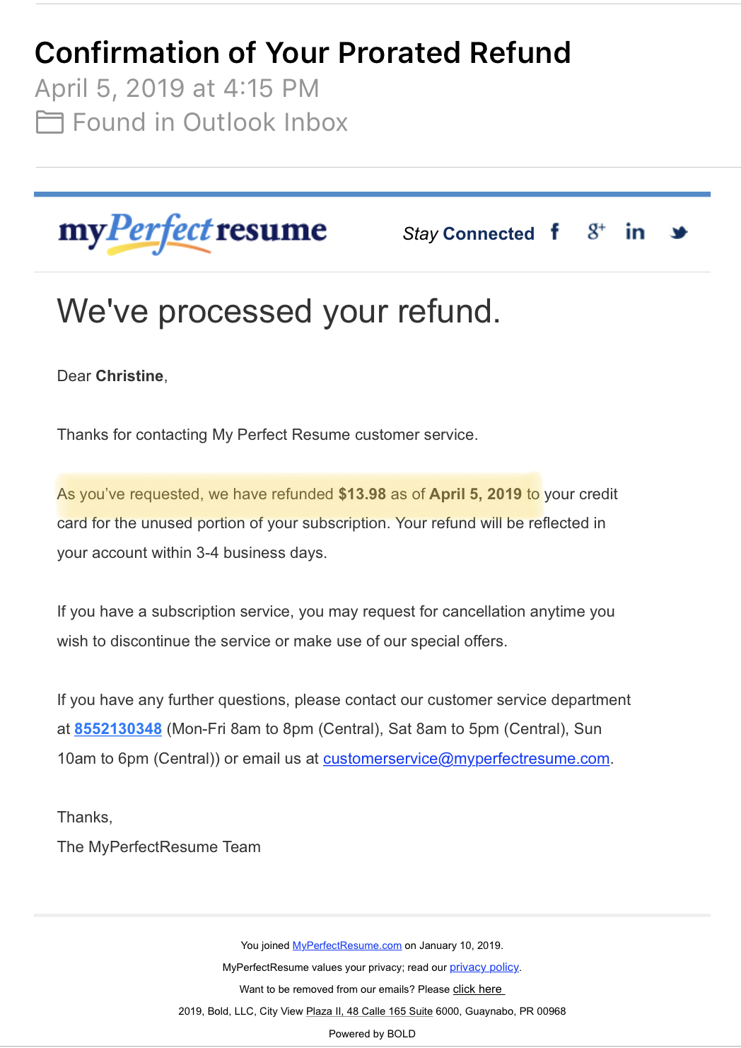 MyPerfectResume Reviews - 5,332 Reviews of Myperfectresume.com | Sitejabber