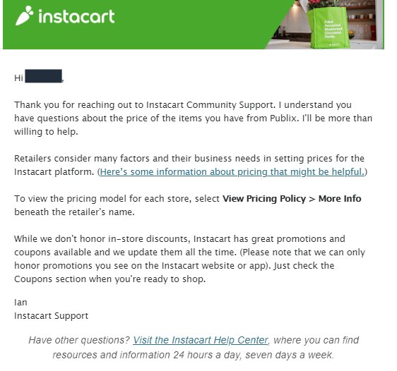 Instacart Reviews - 801 Reviews of Instacart.com | Sitejabber