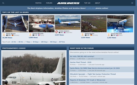 Airliners.net Reviews - 20 Reviews of Airliners.net | Sitejabber