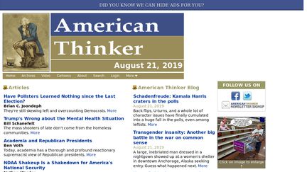 American Thinker Reviews - 3 Reviews of Americanthinker.com | Sitejabber
