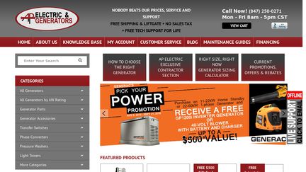 AP Electric & Generators Reviews - 10 Reviews of Apelectric.com ...