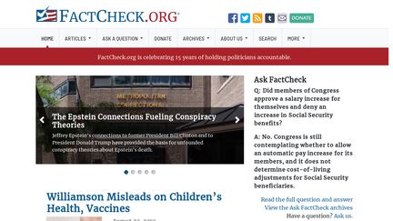 FactCheck.org Reviews - 5 Reviews of Factcheck.org | Sitejabber