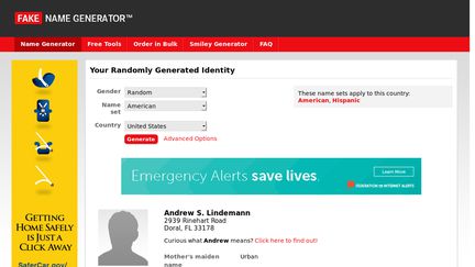Fake Name Generator Reviews - 2 Reviews of Fakenamegenerator.com ...