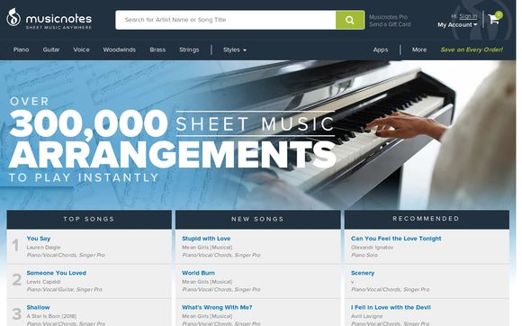 Musicnotes Reviews - 6 Reviews of Musicnotes.com | Sitejabber
