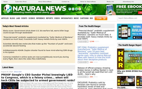 NaturalNews Reviews - 7 Reviews of Naturalnews.com | Sitejabber