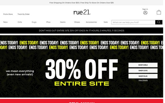 rue21 Reviews - 200 Reviews of Rue21.com | Sitejabber