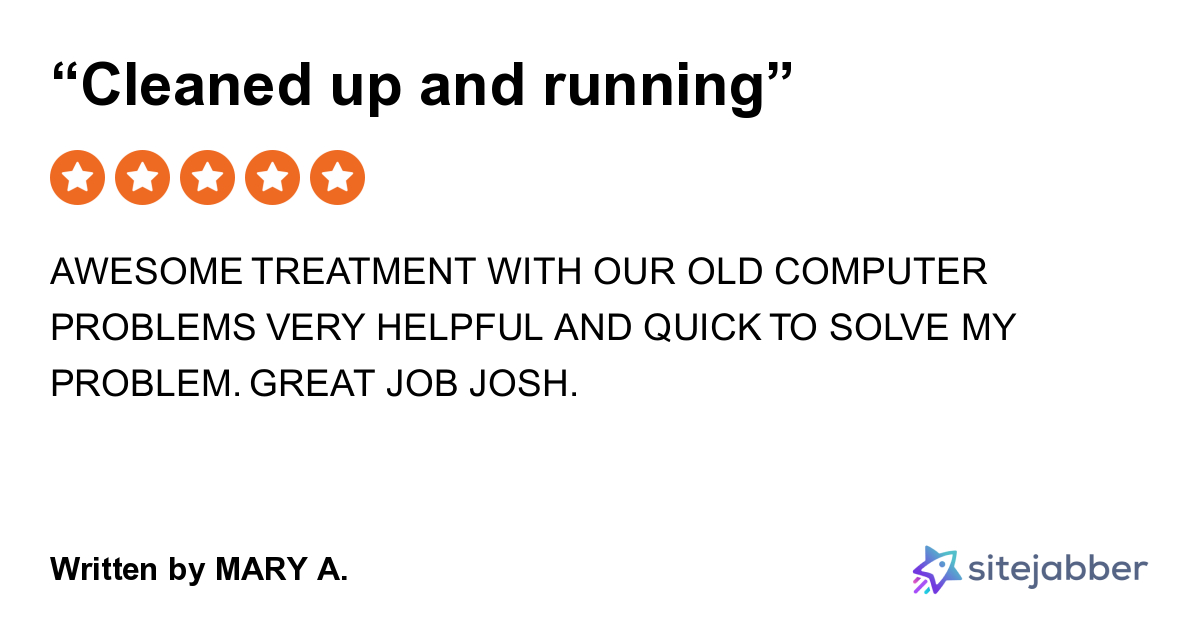 5-Star Review of MyCleanPC: “CLEANED UP AND RUNNING”