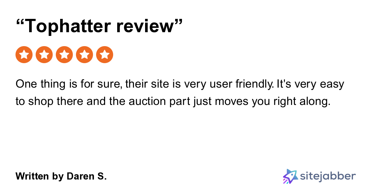 5-Star Review of Tophatter: “Tophatter review”