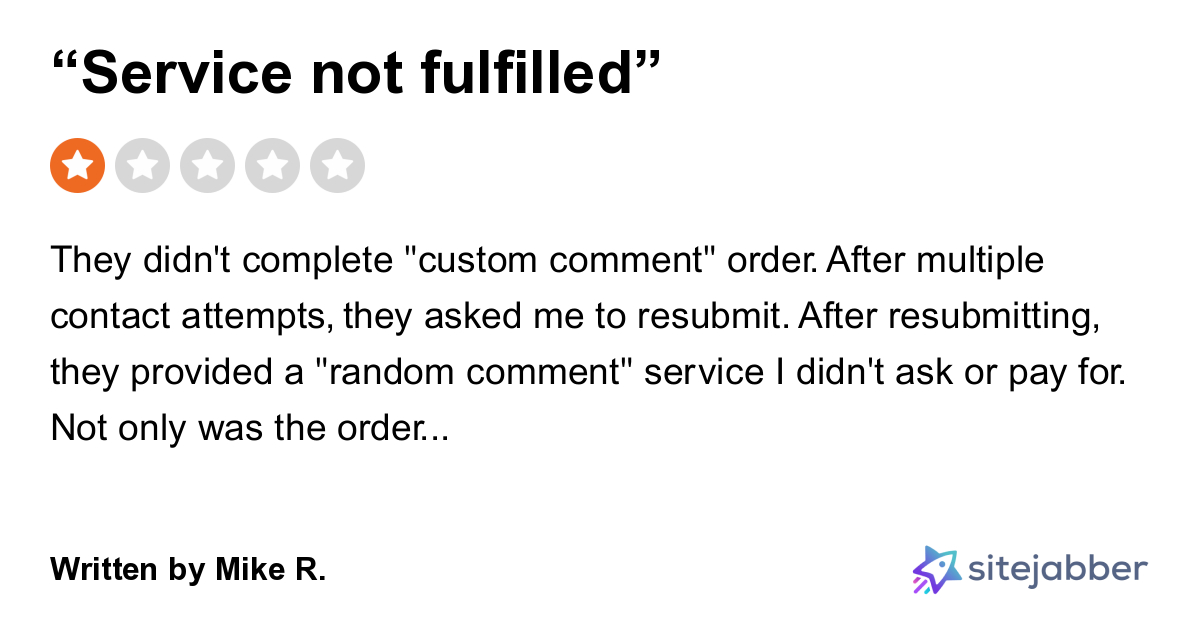 1-Star Review of Useviral: “Service not Fulfilled”